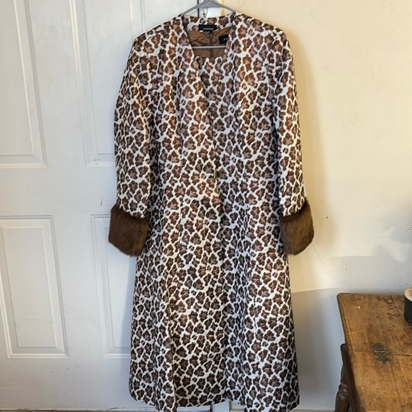 Ashro | Jackets & Coats | Ashro Leopard Print Jacket 2 Piece Dress Set ...